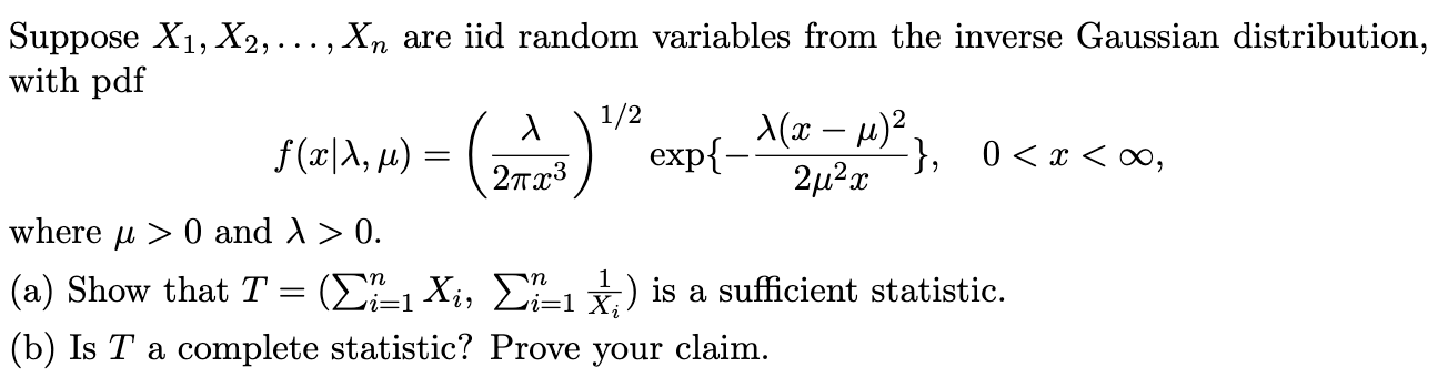 Solved Suppose X1,X2,…,Xn are iid random variables from the | Chegg.com