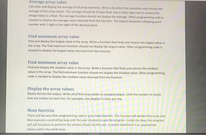 Solved ELEC 1520 Homework Functions Points Possible 90 write | Chegg.com