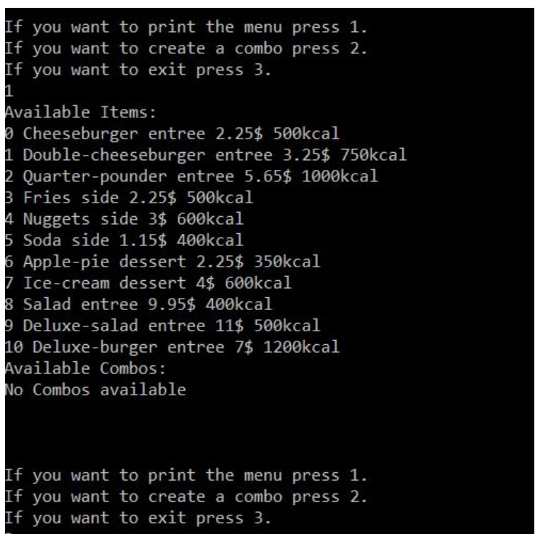 Solved My program does not display correctly. it should look | Chegg.com