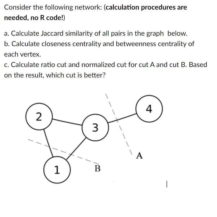 Solved Consider the following network: (calculation | Chegg.com