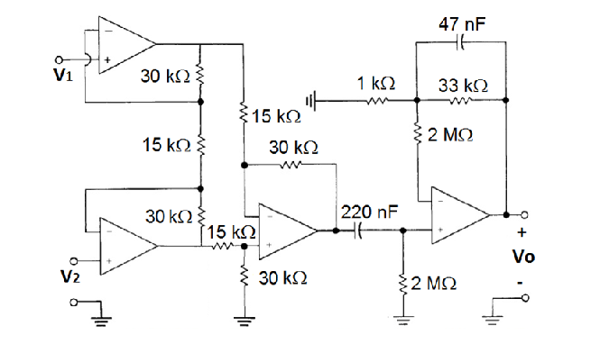 Solved Circuit takes input differential voltage Vd =(V1-V2). | Chegg.com