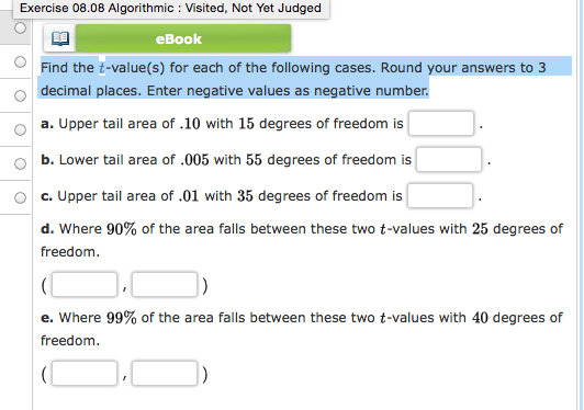 Solved Exercise 08.08 Algorithmic : Visited, Not Yet Judged | Chegg.com