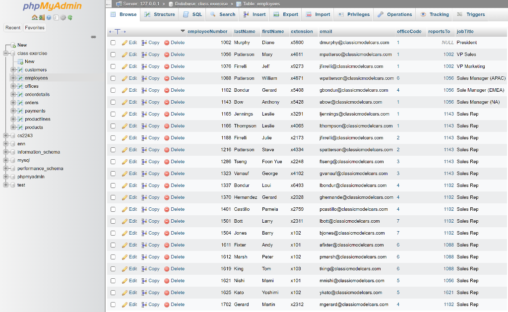 Solved Here the databases to help answer the question that I | Chegg.com