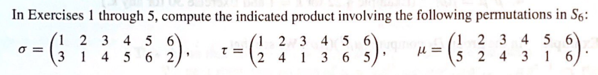 Solved In Exercises 1 through 5, compute the indicated | Chegg.com