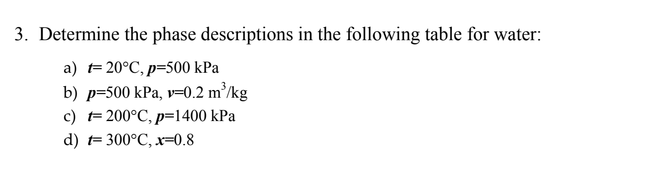 Solved Determine the phase descriptions in the following | Chegg.com