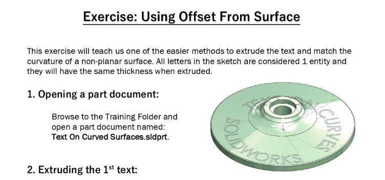 Solved Exercise: Using Offset From SurfaceThis exercise will | Chegg.com