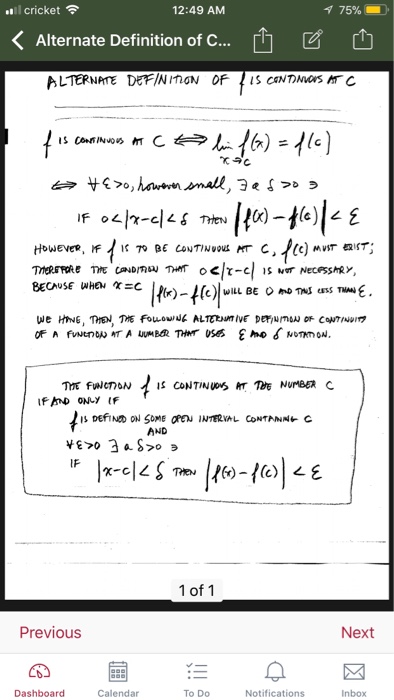 Solved Using The Definition Of Continuity At A Number Prove