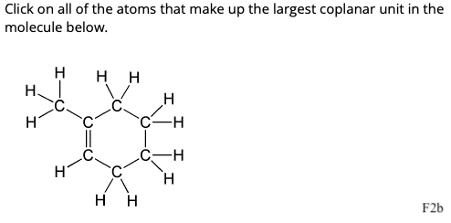 Solved Click on all of the atoms that make up the largest | Chegg.com
