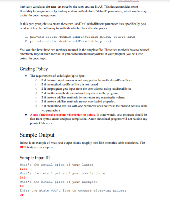 Solved CSE 110 - Lab 6 Lab Topics Reusable methods • | Chegg.com