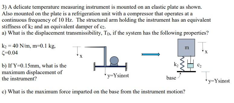 Solved 3) A delicate temperature measuring instrument is | Chegg.com