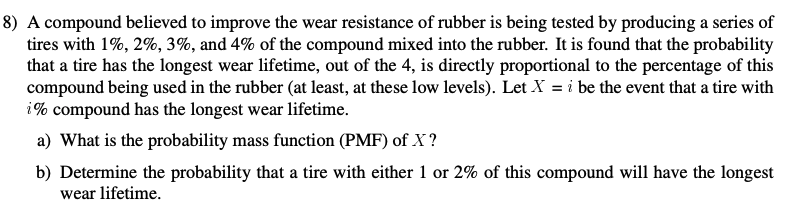 Solved A compound believed to improve the wear resistance of | Chegg.com