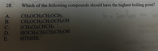 Solved Which of the following compounds should have the | Chegg.com