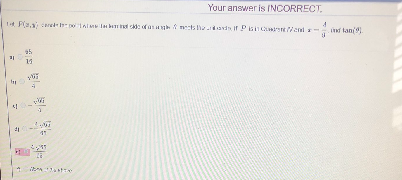 Solved 1) Let P(x,y) denote the point where the terminal | Chegg.com