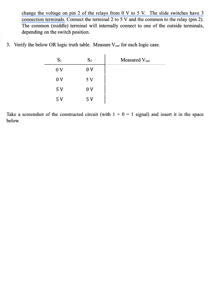 Solved Part B: Digital Logic Functions with Relays In this | Chegg.com