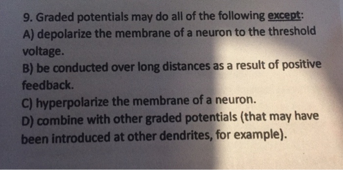 Solved 9. Graded potentials may do all of the following | Chegg.com