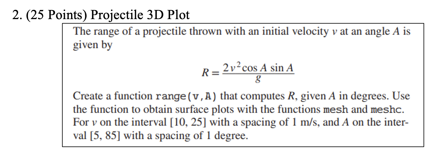 Solved The range of a projectile thrown with an initial | Chegg.com