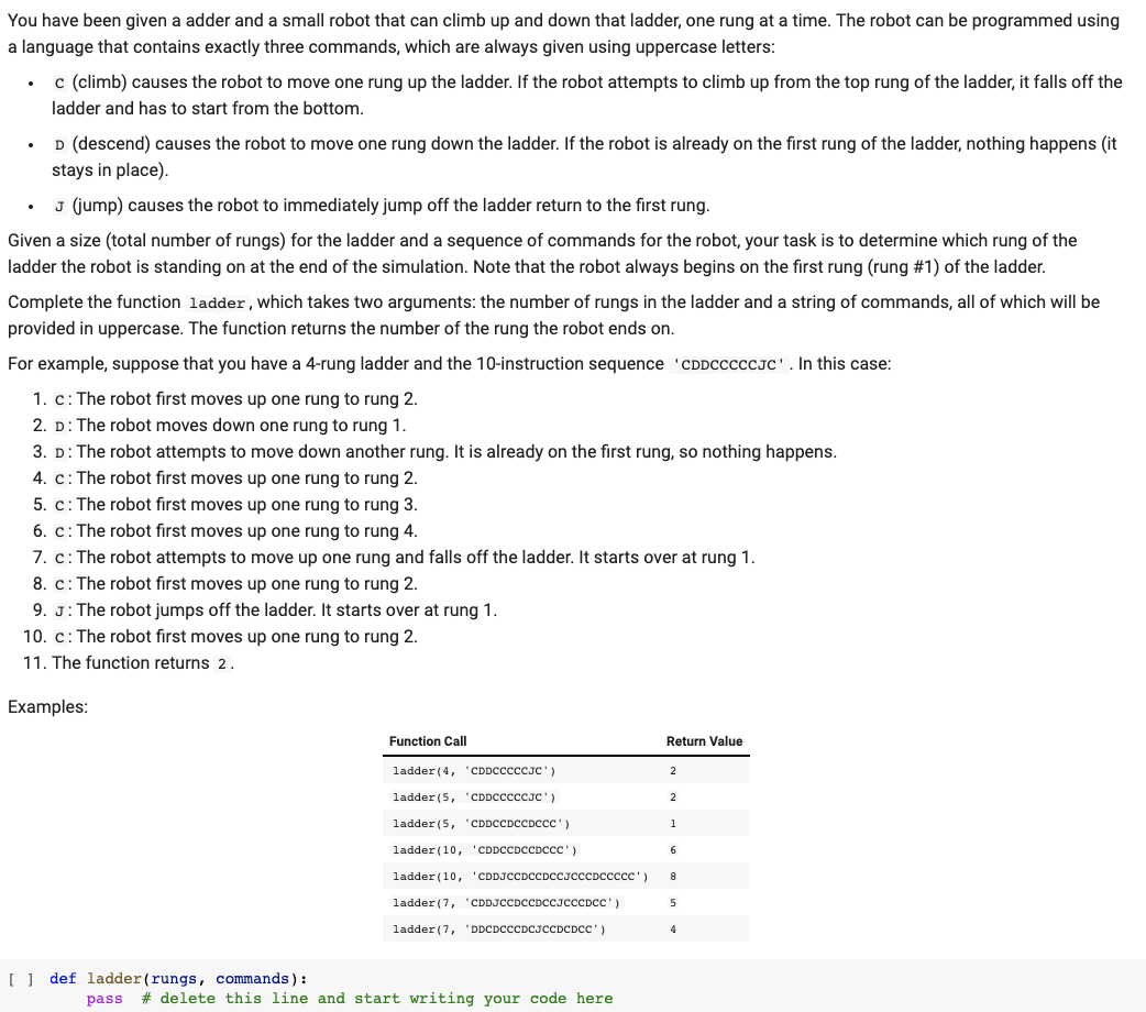 Solved You have been given a adder and a small robot that | Chegg.com