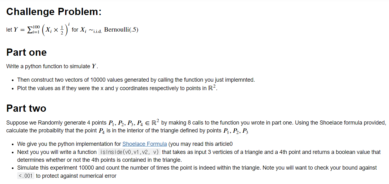 Challenge Problem: let Y = .!(x,x)' for X; und | Chegg.com