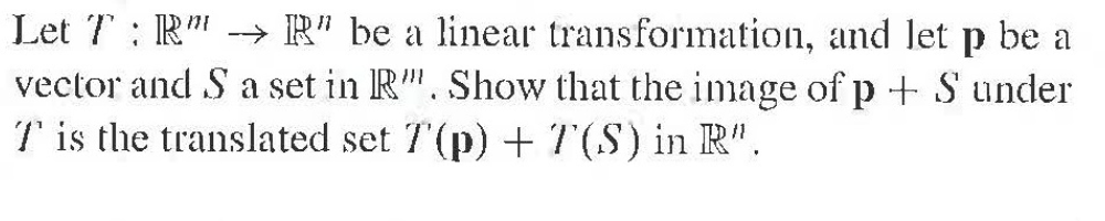 Solved Let T:R^(n)->R^(n) be a linear transformation, and | Chegg.com