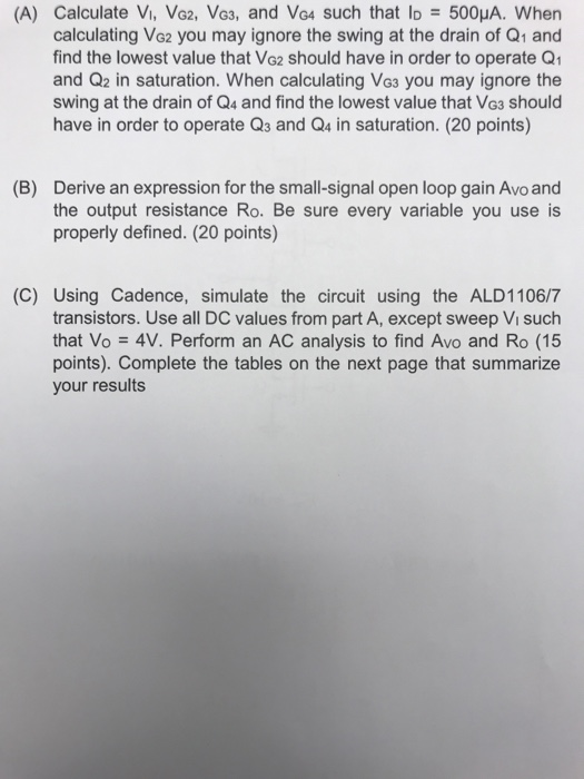 Solved Question 2: Consider the cascode amplifier shown | Chegg.com