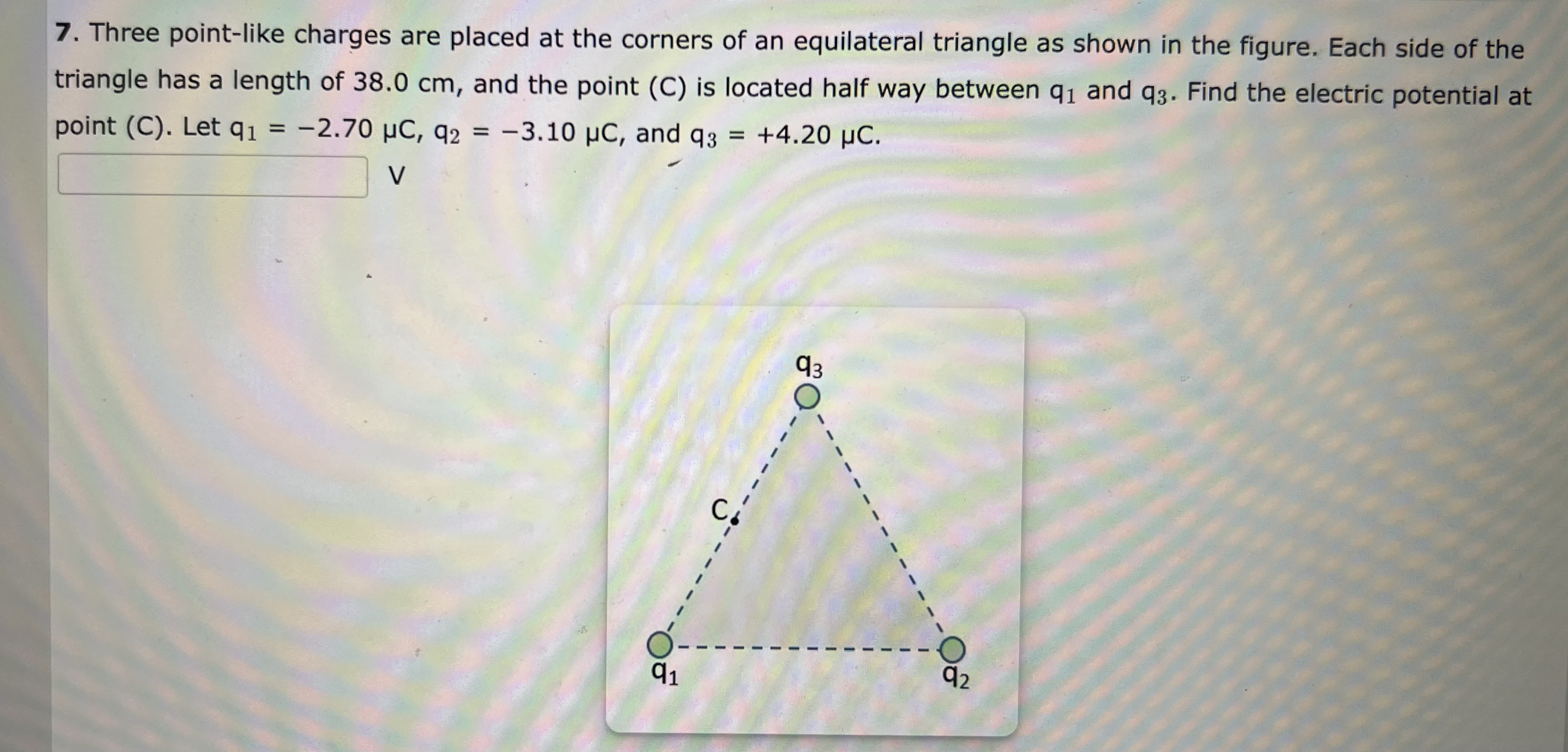 Solved Three point-like charges are placed at the corners of | Chegg.com