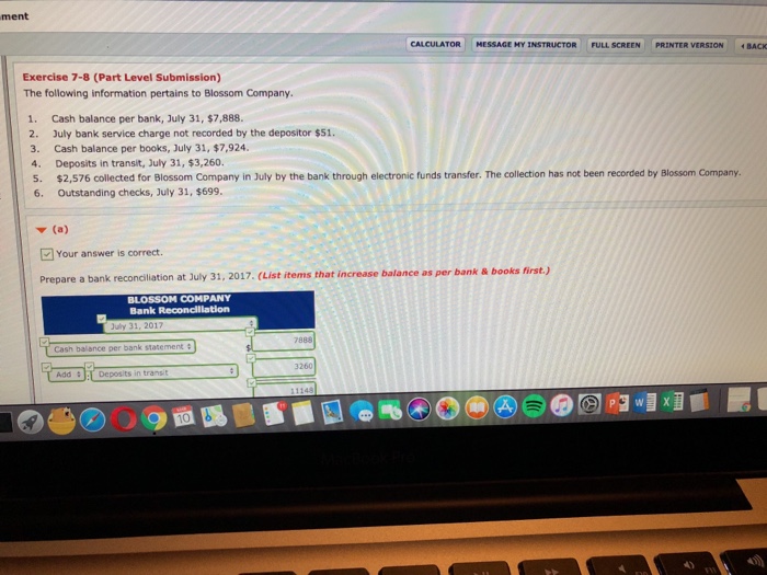 Solved ment CALCULATOR MESSAGE MY INSTRUCTOR FULL SCREEN | Chegg.com
