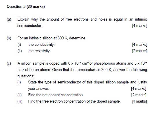 Solved Question 3 (20 ﻿marks)(a) ﻿Explain why the amount of | Chegg.com