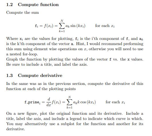 Solved How do I solve using MATLAB? I'm looking for the 1.3 | Chegg.com