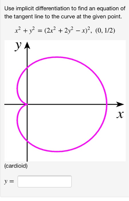 Solved Use implicit differentiation to find an equation of | Chegg.com