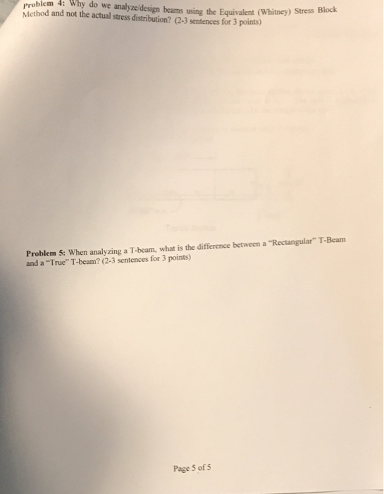 Solved problem : Why do we analyze design beams using the | Chegg.com