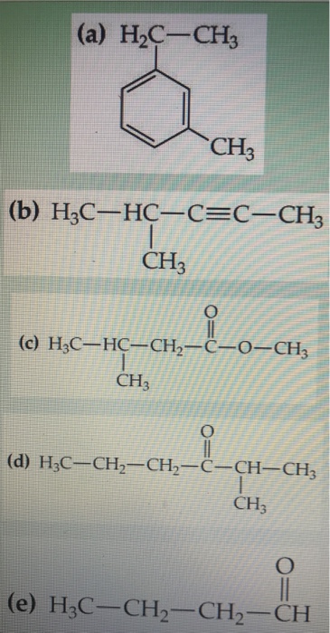Solved Name the following organic compounds as an Alyne, | Chegg.com