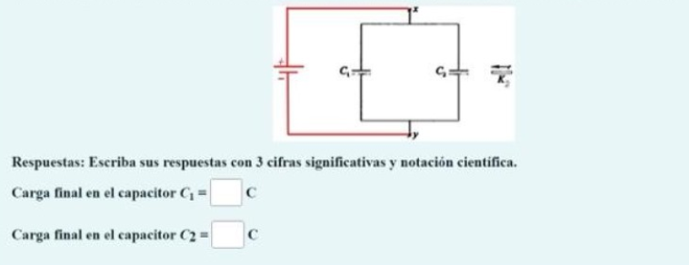 Solved Two fully charged capacitors with capacitances C1 = 2 | Chegg.com
