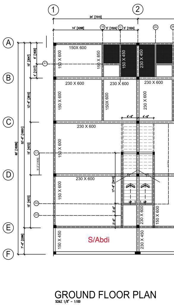 Solved GROUND FLOOR PLAN Design Criteria The 4 storey staff | Chegg.com