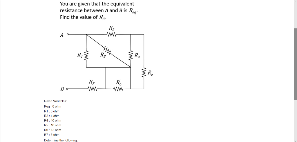Solved You are given that the equivalent resistance between | Chegg.com