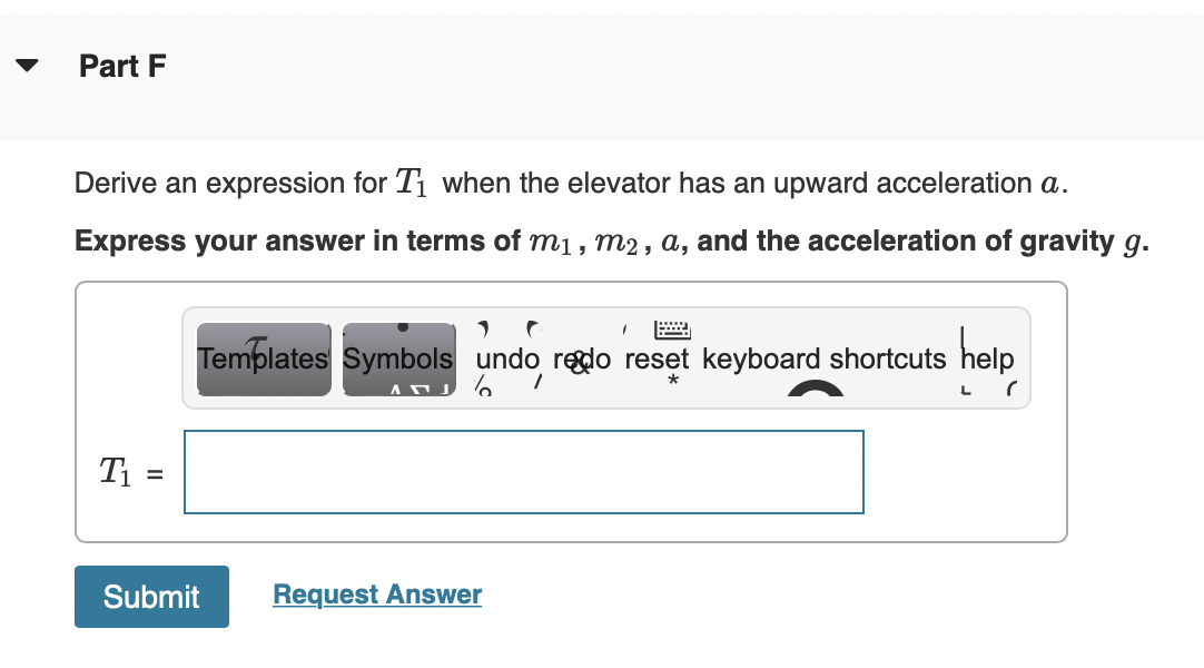 Solved Two masses m1 and m2 are hung from the ceiling of an | Chegg.com
