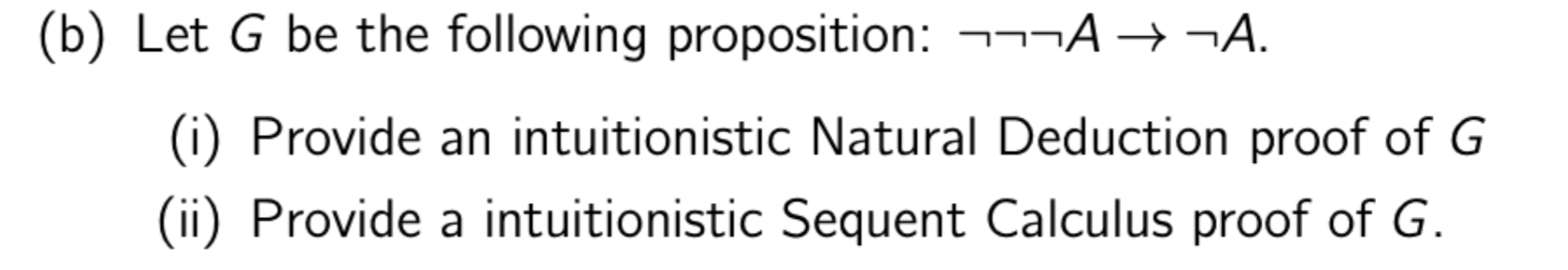 Solved (b) Let G be the following proposition: 27-A +-A. (i) | Chegg.com