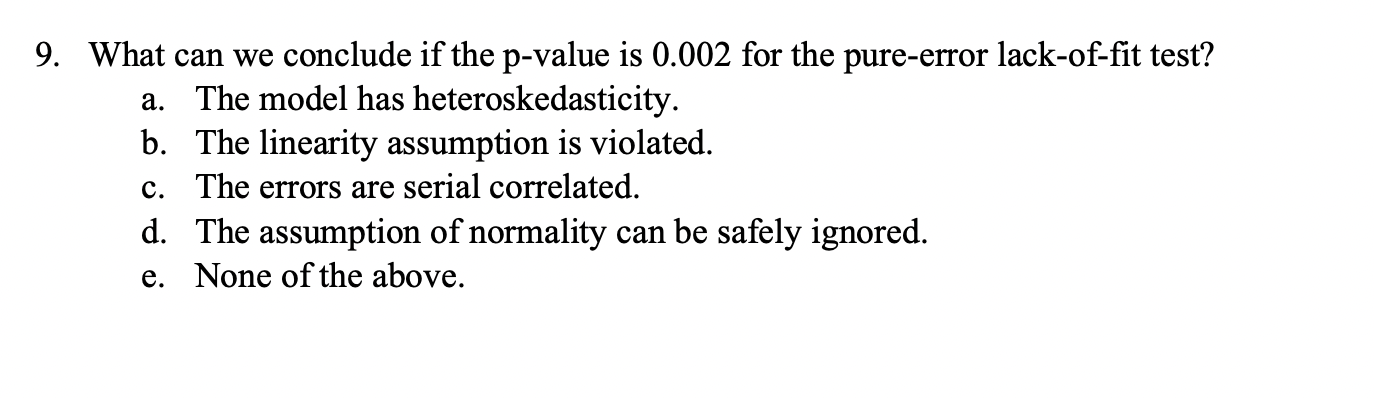 Solved What can we conclude if the p-value is 0.002 ﻿for the | Chegg.com