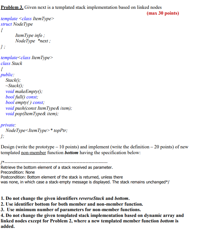 Answer Problem 3 | Chegg.com