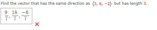 Solved Find the vector that has the same direction as | Chegg.com
