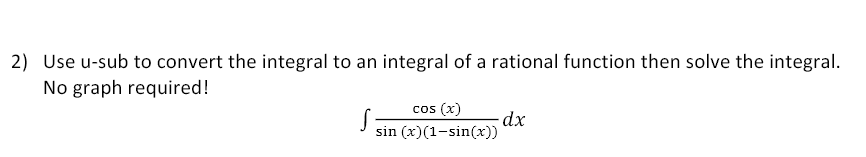 Solved 2) Use u-sub to convert the integral to an integral | Chegg.com