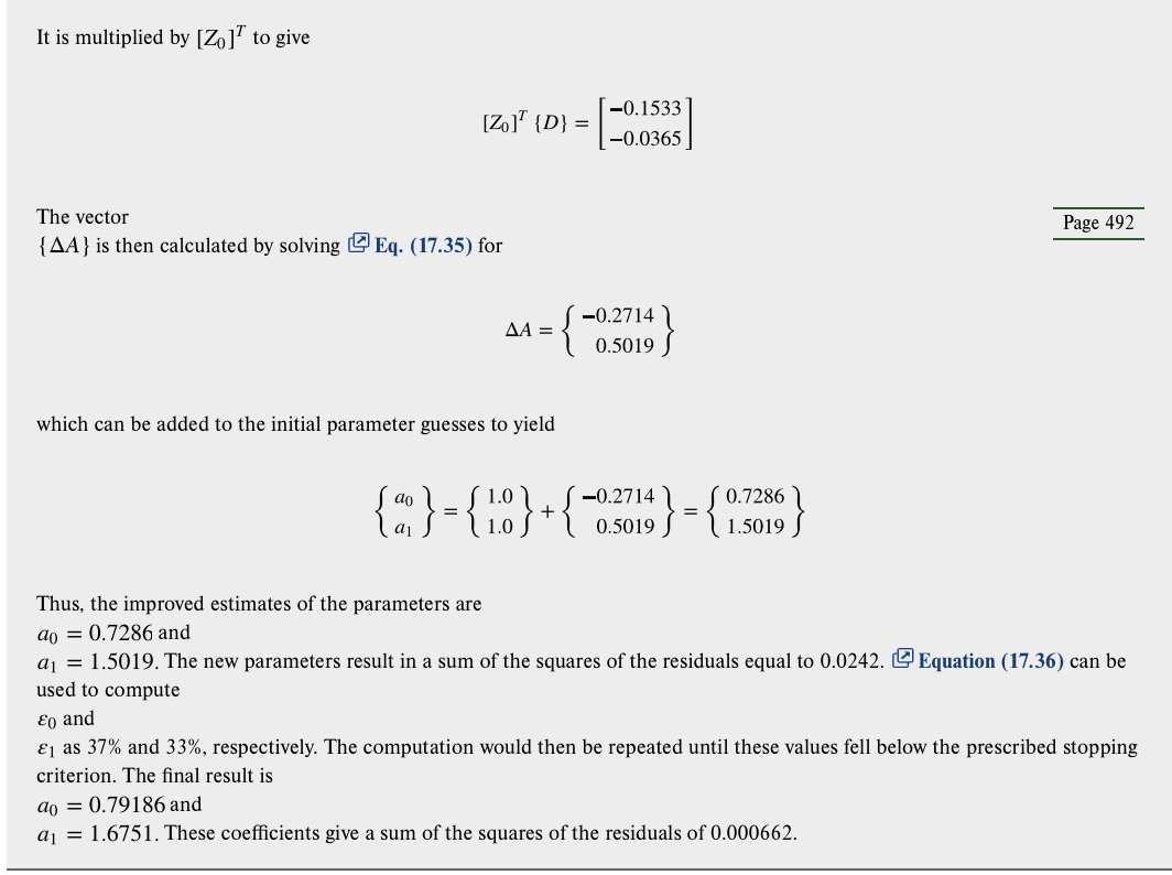 Study example 17.8. The first iteration is already | Chegg.com