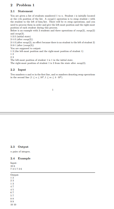 Solved 2 Problem 1 21 Statement You Are Given A List Of 