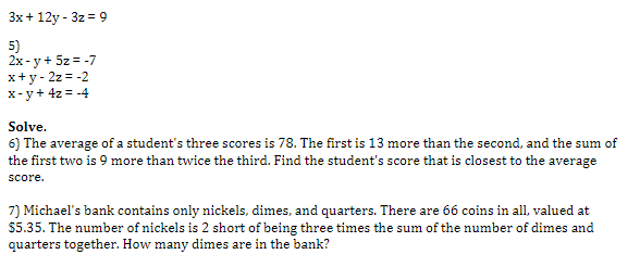 Solved Classwork for April 29 Solve using any appropriate | Chegg.com