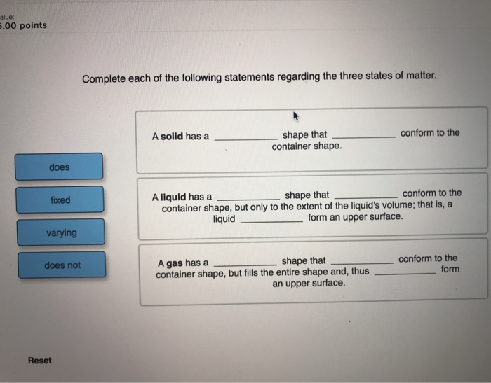 Solved Complete each of the following statements regarding | Chegg.com