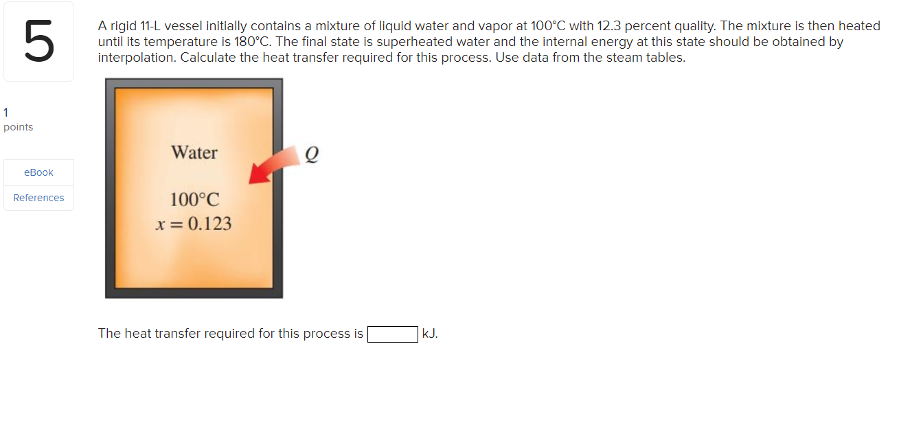 Solved 5 A rigid 11-L vessel initially contains a mixture of | Chegg.com