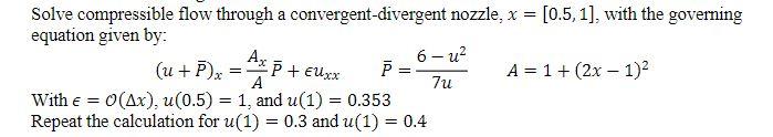 Solve using Finite Difference Methods Plot u vs x | Chegg.com