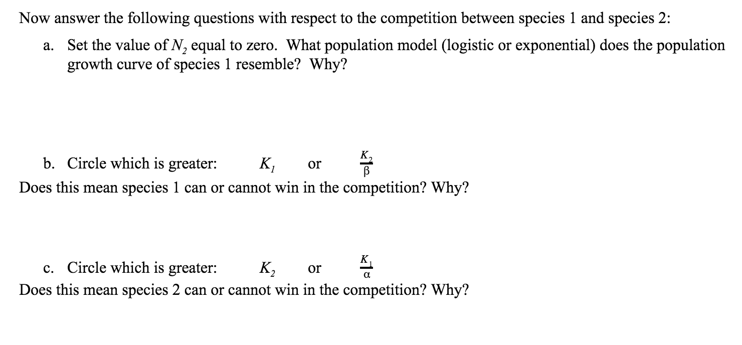 Competition Worksheet To help you answer these | Chegg.com