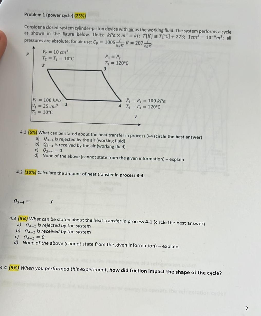 Solved Consider a closed-system cylinder-piston device with | Chegg.com