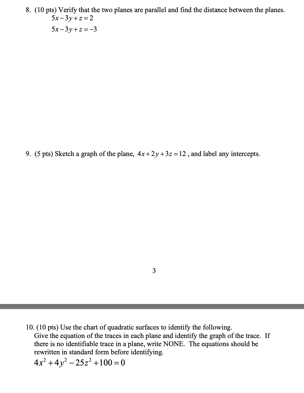 Solved 8. (10 pts) Verify that the two planes are parallel | Chegg.com