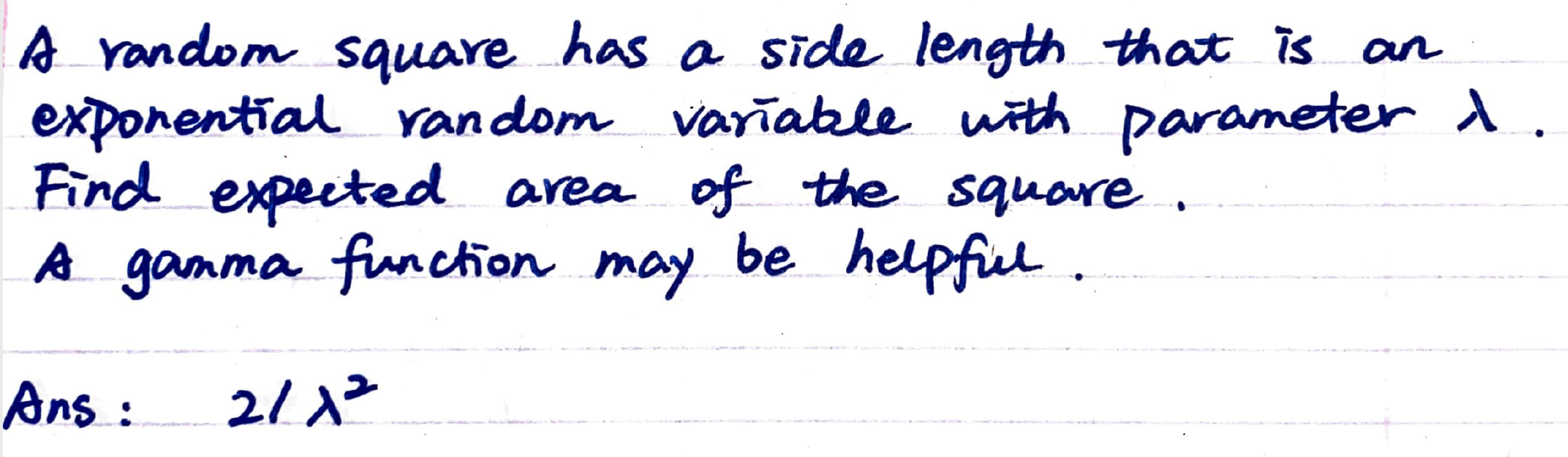 Solved . A random square has a side length that is an | Chegg.com